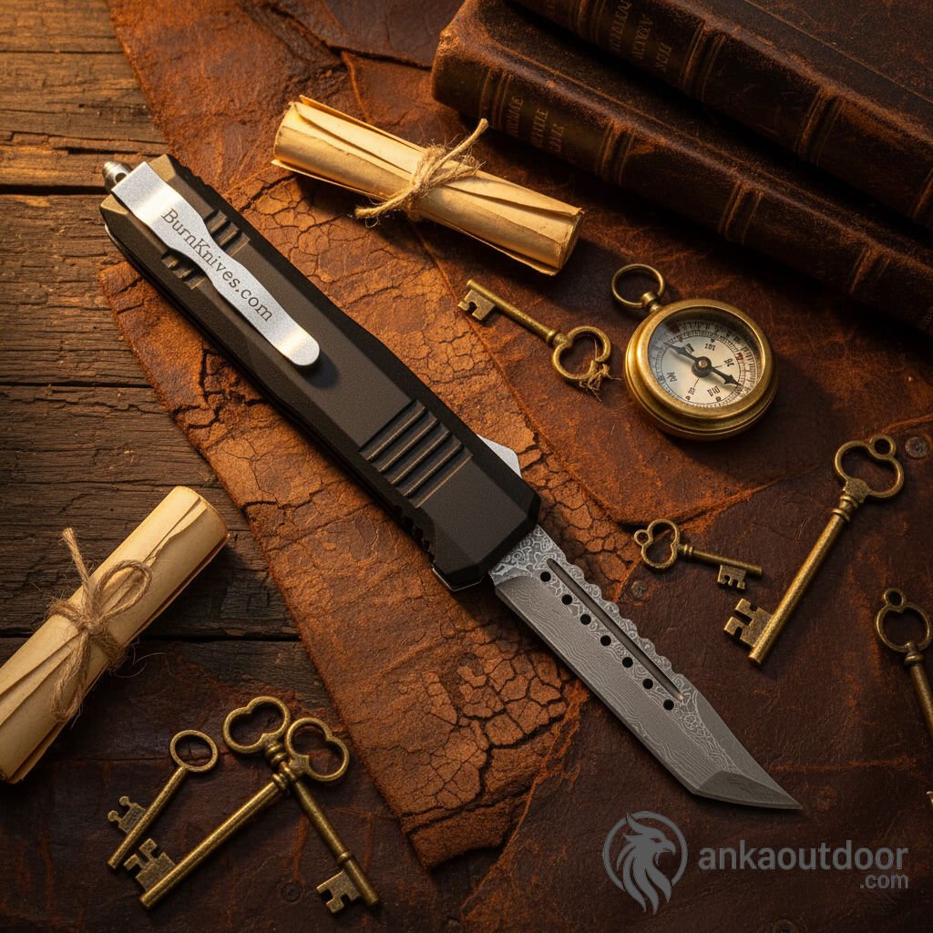 Microtech Metapod Damascus OTF Çakı | Ankaoutdoor