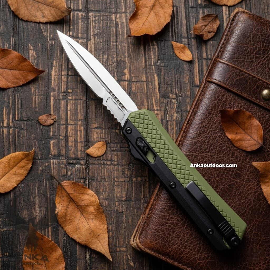 Microtech Glykon OTF Bıçak Siyah | Ankaoutdoor